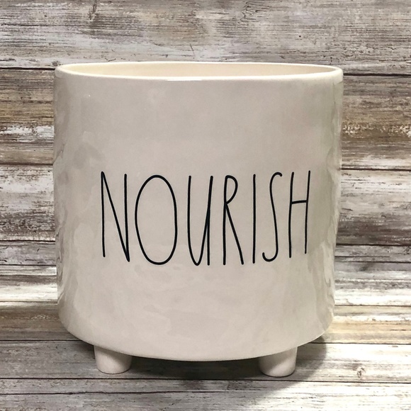Rae Dunn | Other | New Rae Dunn Nourish Large Flower Pot Planter | Poshmark
